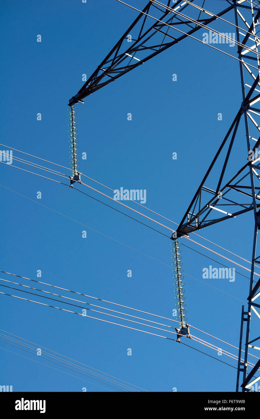 Hydro Electric Transmission towers in Southern Ontario, Canada Stock ...