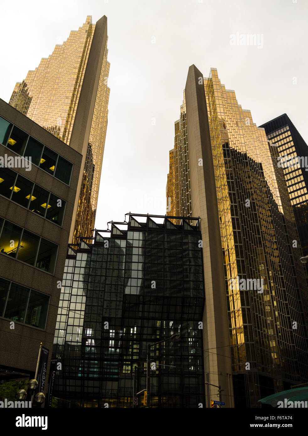 Golden buildings in Toronto Stock Photo - Alamy