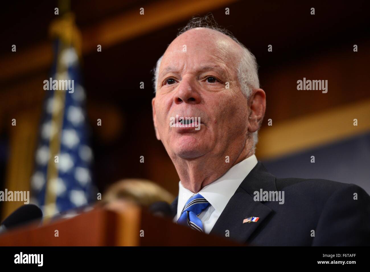 Washington DC, USA. 19th November, 2015. U.S. Senator Ben Cardin joined ...