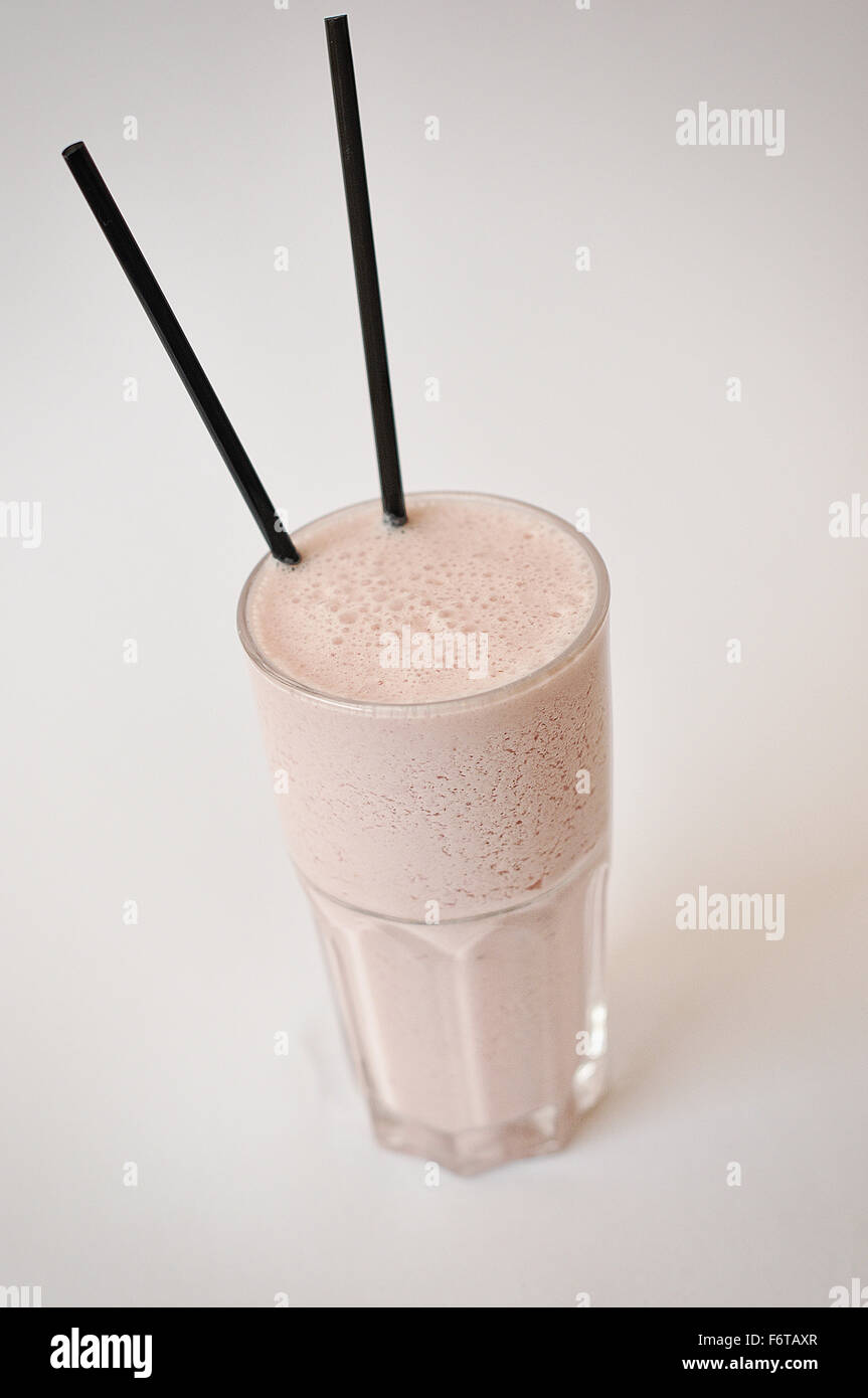 cocktail milk shake isolated on the white background Stock Photo - Alamy