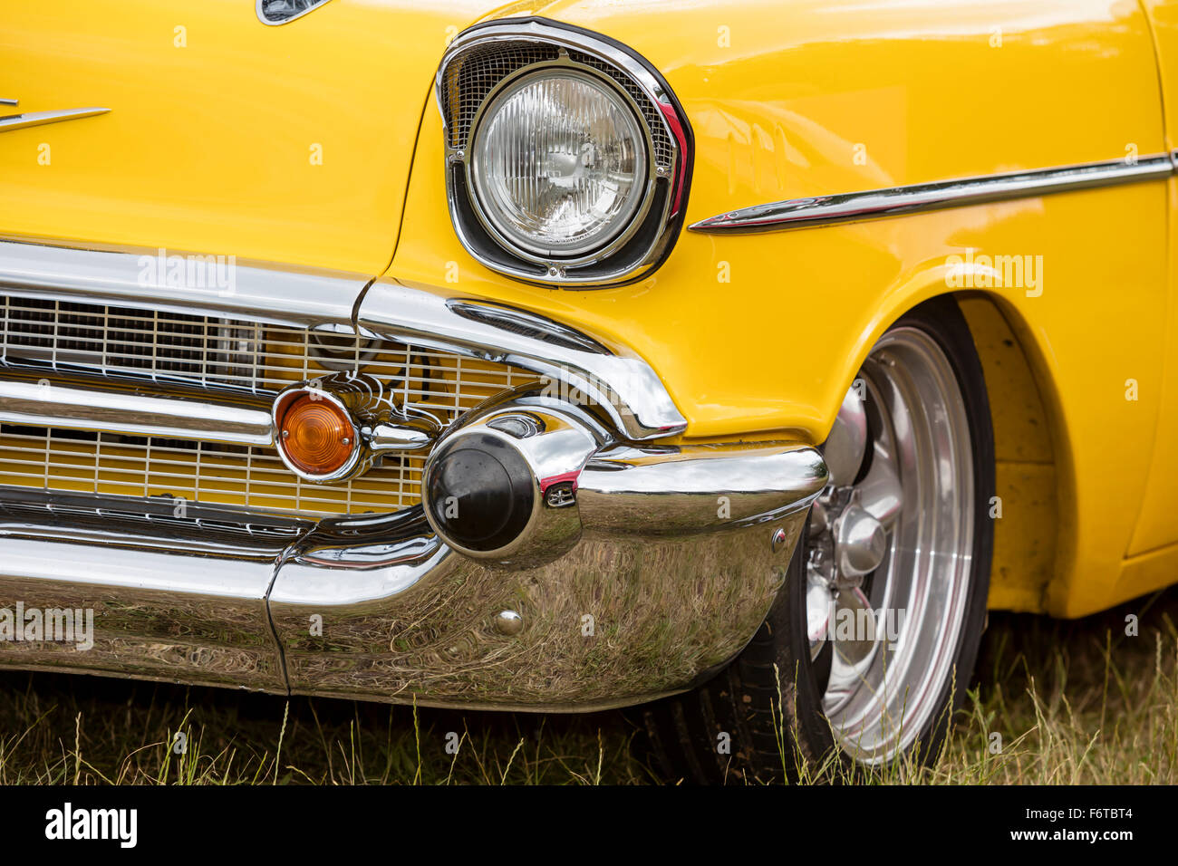 Front detail of a Chevrolet vintage car Stock Photo - Alamy