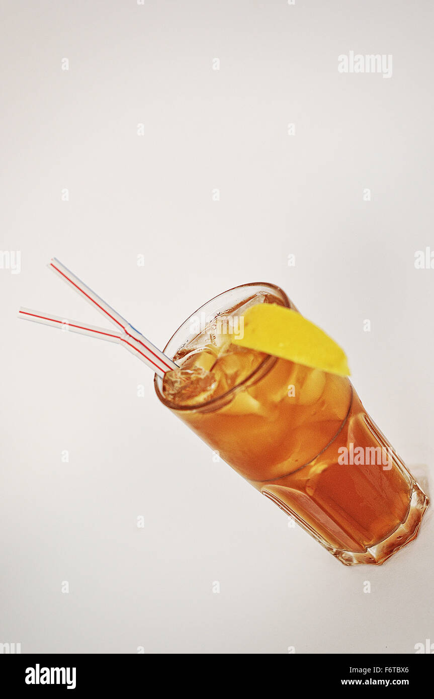 ice tea isolated on the white background Stock Photo - Alamy