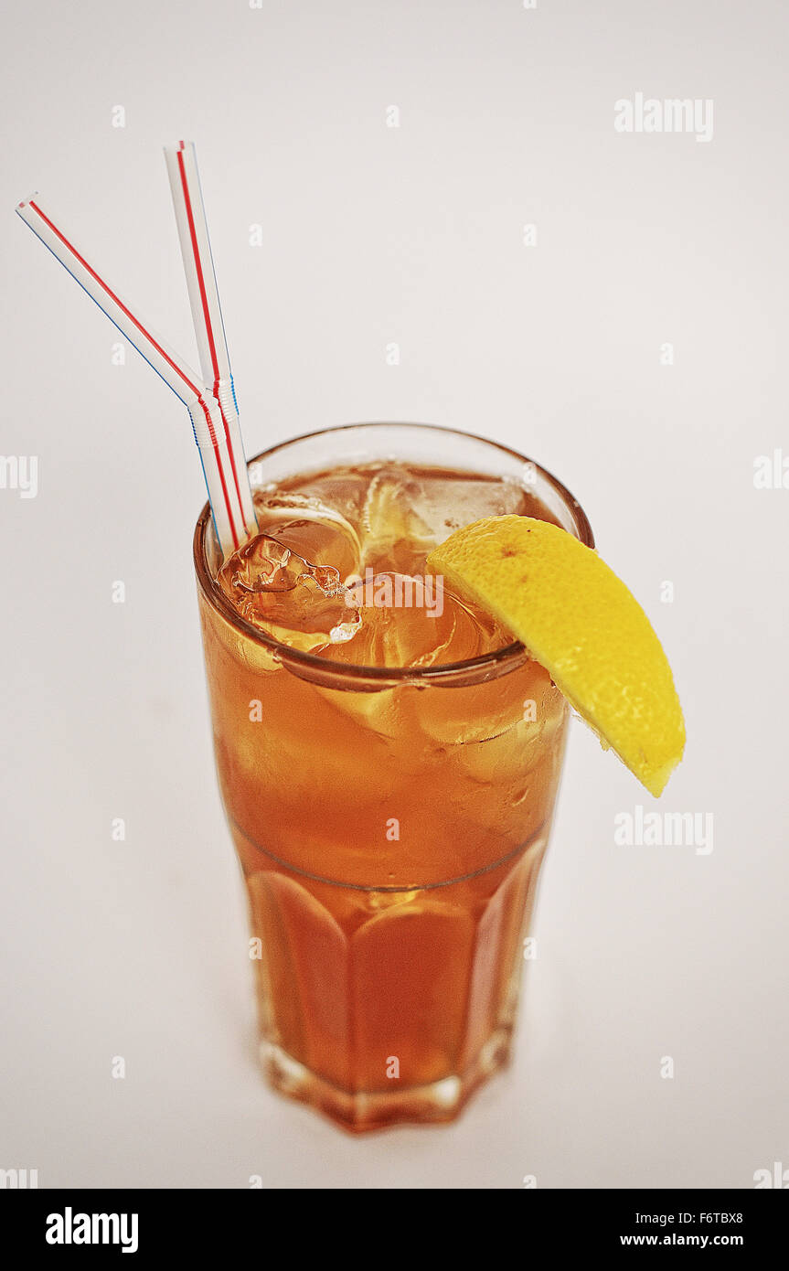 ice tea isolated on the white background Stock Photo - Alamy