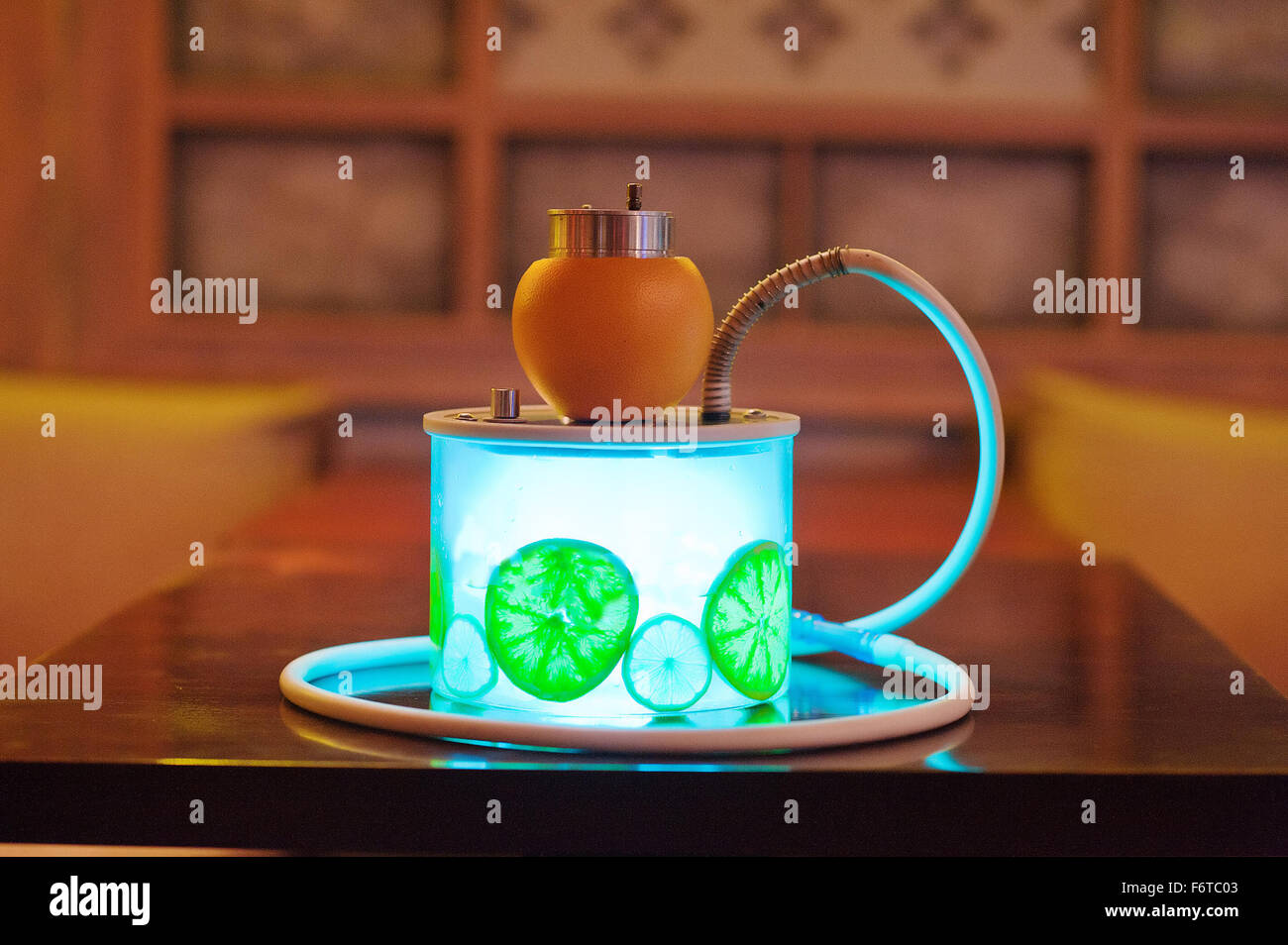 modern hookah with variable lighting Stock Photo - Alamy