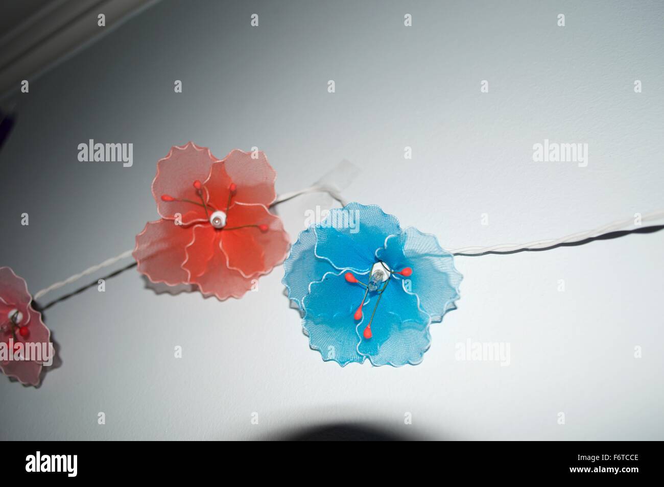 Flower shaped decoration lights hi-res stock photography and images - Alamy