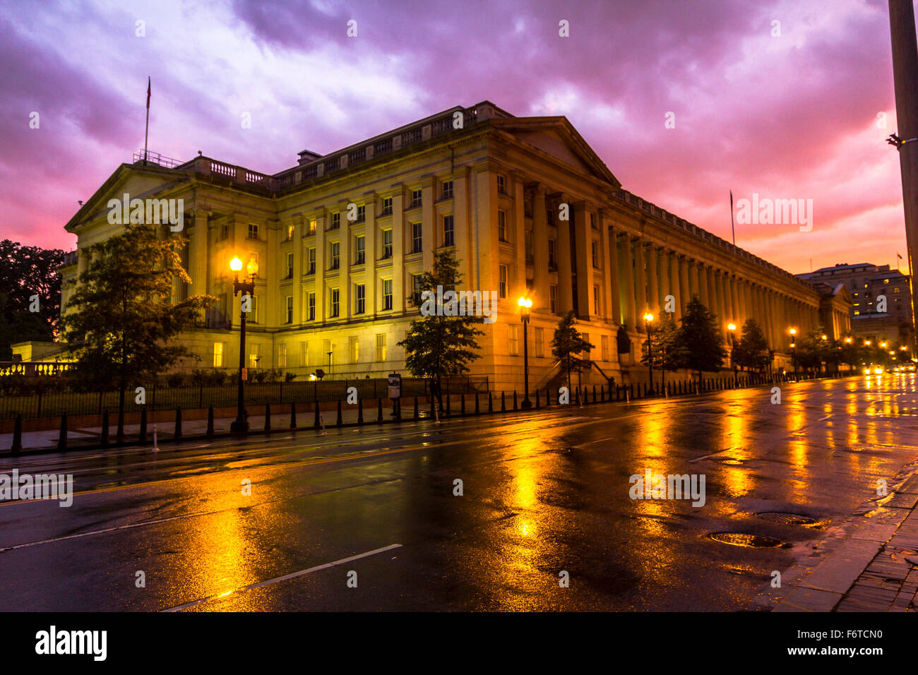 Nice houses at sunset after rain, Washington Stock Photo - Alamy