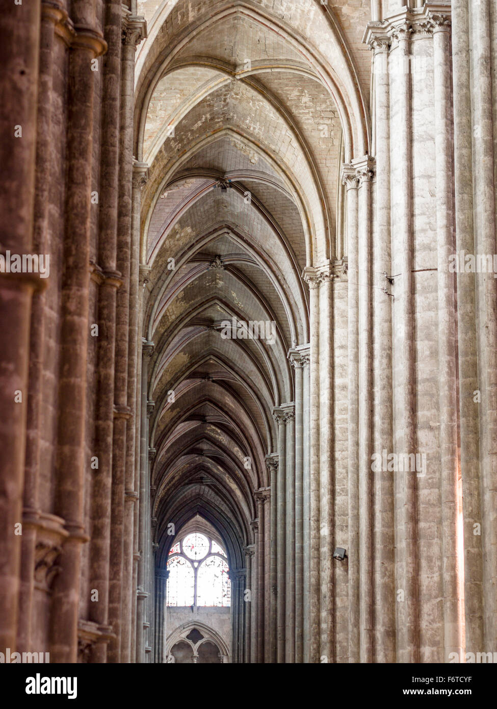 Side Aisle Columns and arches. A long row of Columns forms a side aisle ...