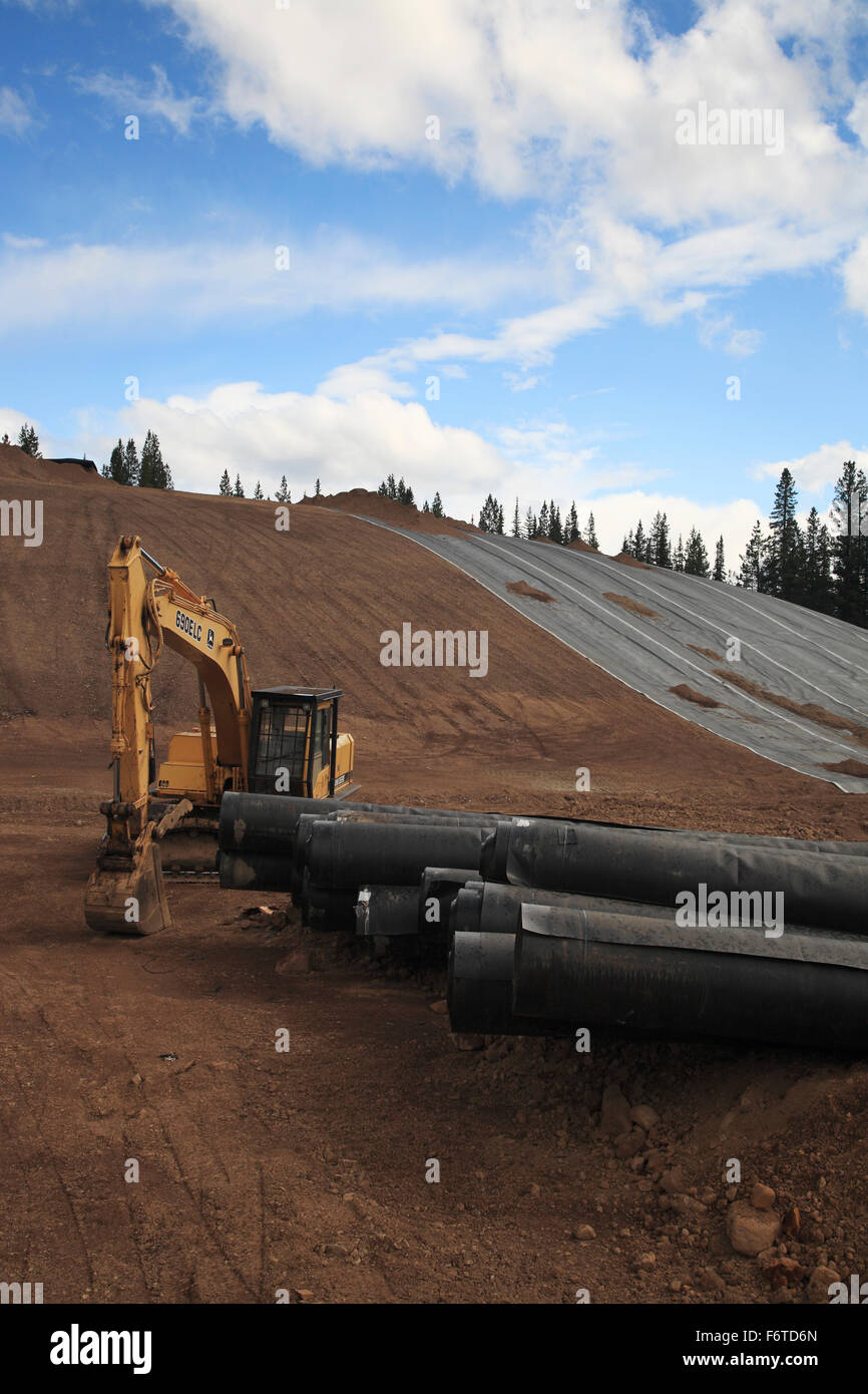 Old mine waste rock rehabilitation, Duthie Mine, Smithers, British ...