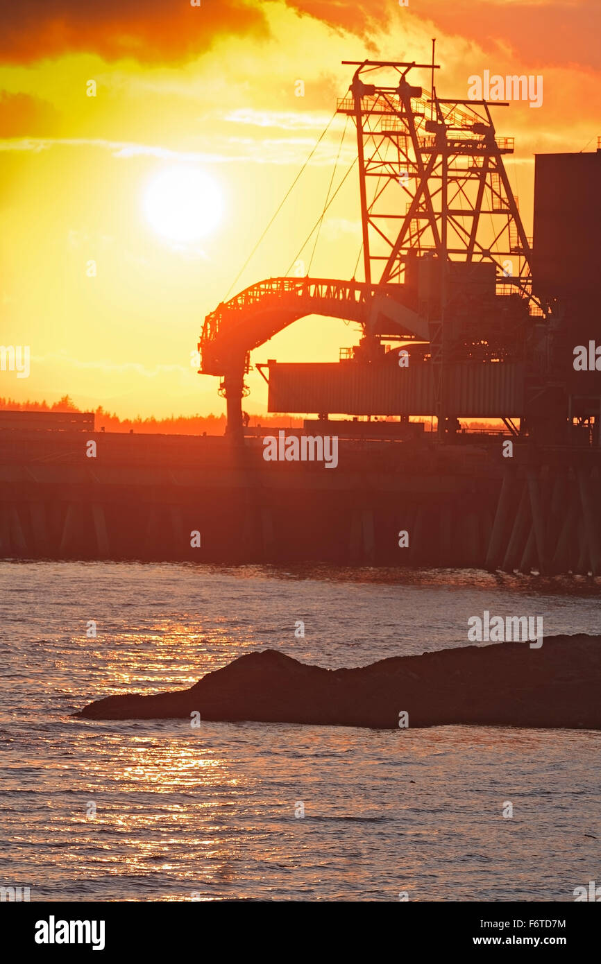 Coal loading terminal, Ridley Island, Prince Rupert, British Columbia ...