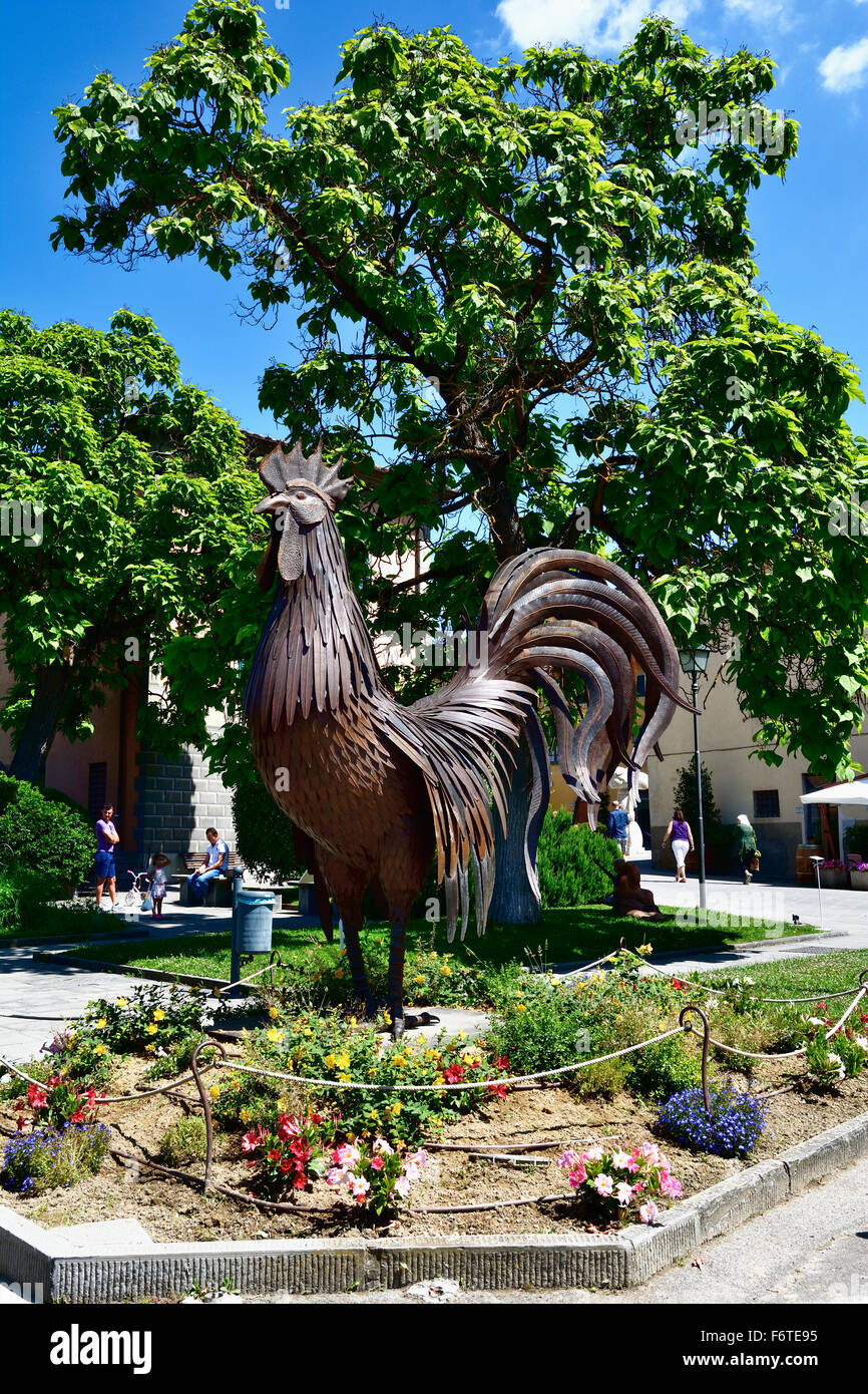 Monument to the Black Rooster - Gallo Nero, the symbol of Chianti wine ...