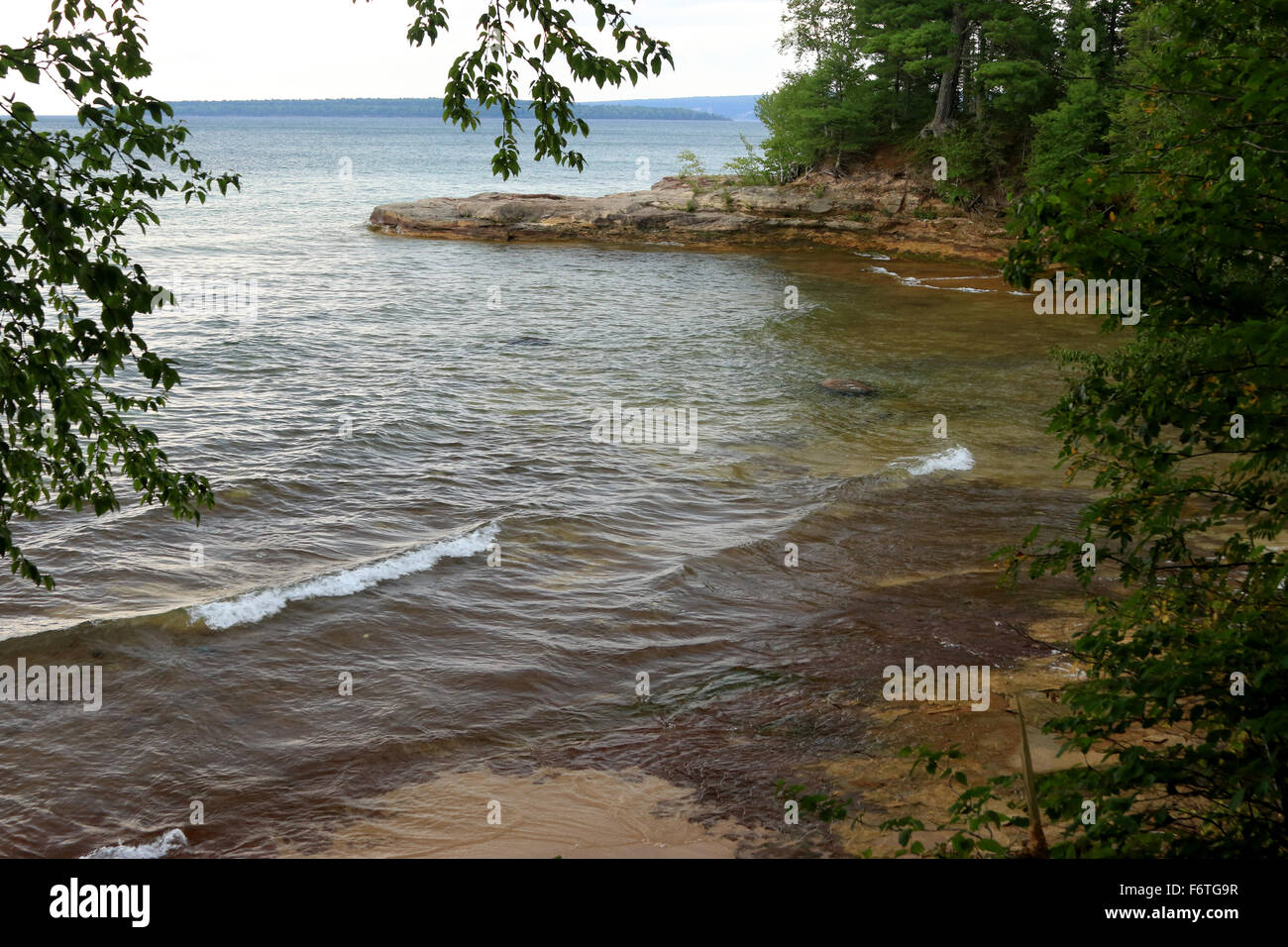 Paradise cove near Pictured Rocks National Lakeshore, along the North ...