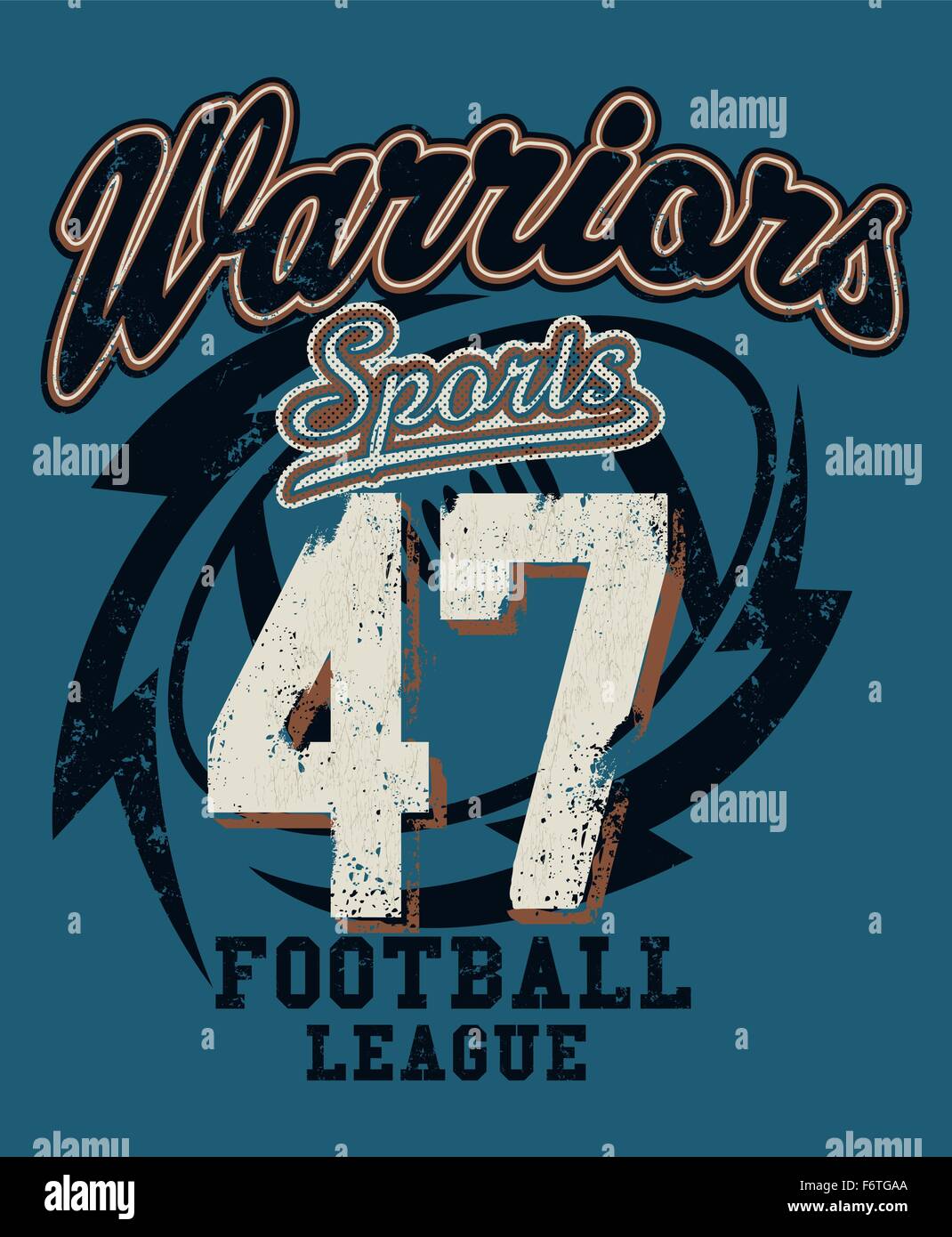 Distressed football Stock Vector Images - Alamy