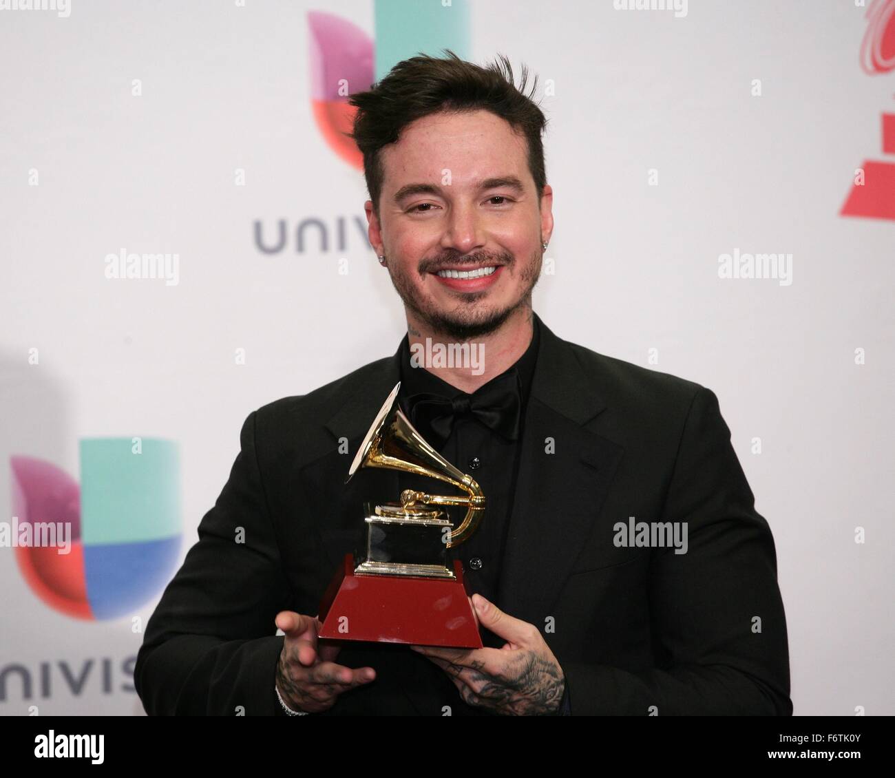 Las Vegas, NV, USA. 19th Nov, 2015. J Balvin in the press room for 16th ...