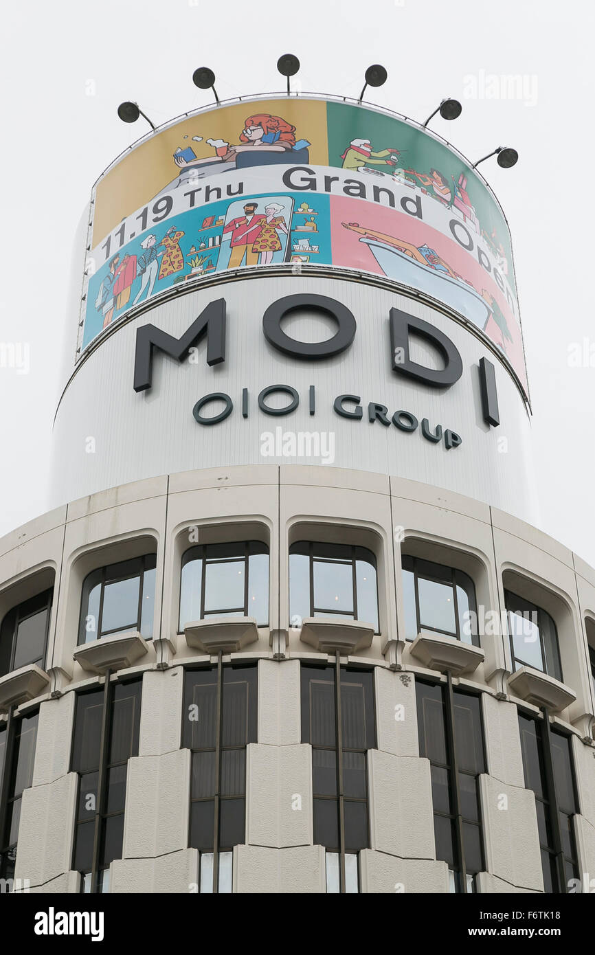 A Modi signboard on display outside its department store in the ...