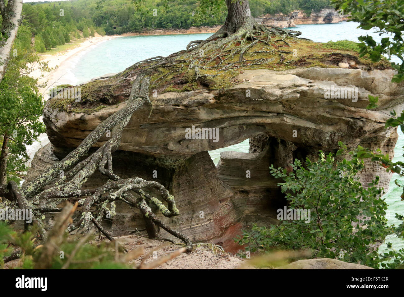 Pictured rocks chapel beach hi-res stock photography and images - Alamy