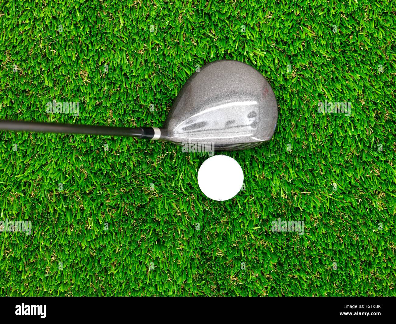 A studio photo of golfing equipment on artificial grass Stock Photo - Alamy