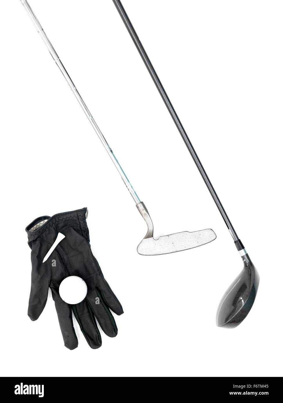 A conceptual studio photo of golfing equipment Stock Photo - Alamy