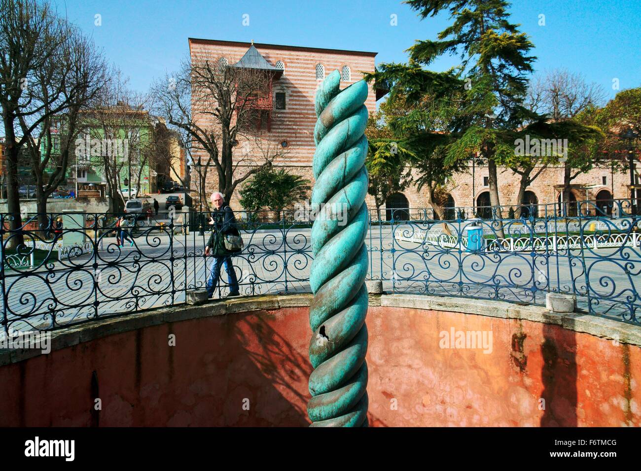 Serpent Column in the Hippodrome, Istanbul. Remains of 2500 year old ...