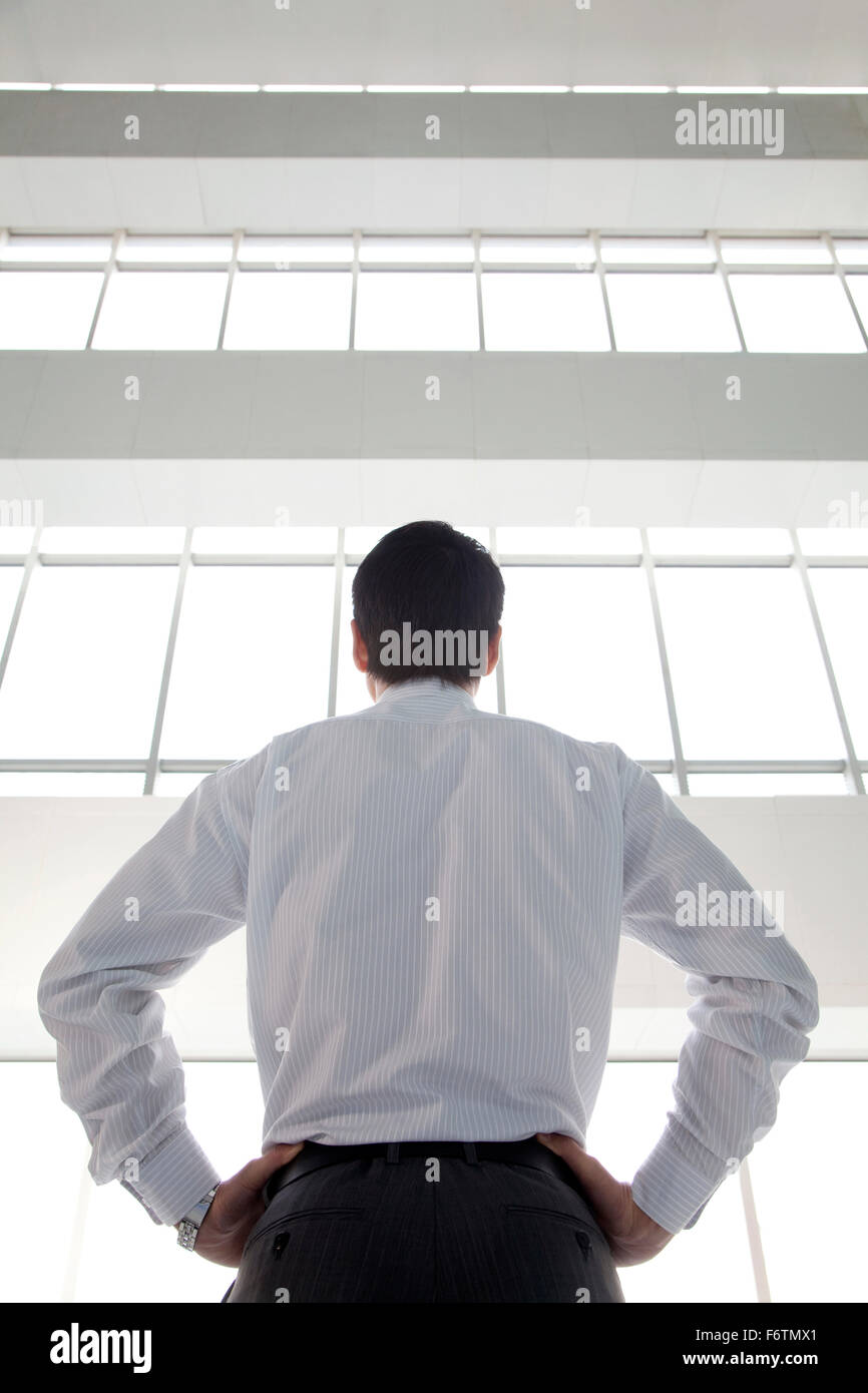 Businessman Looking Away Stock Photo - Alamy
