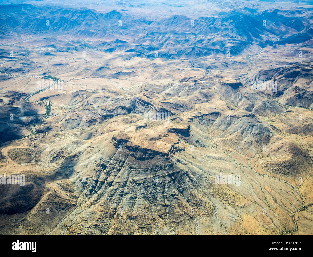 Namibia, Khomas, aerial view of canyon in highland Stock Photo - Alamy