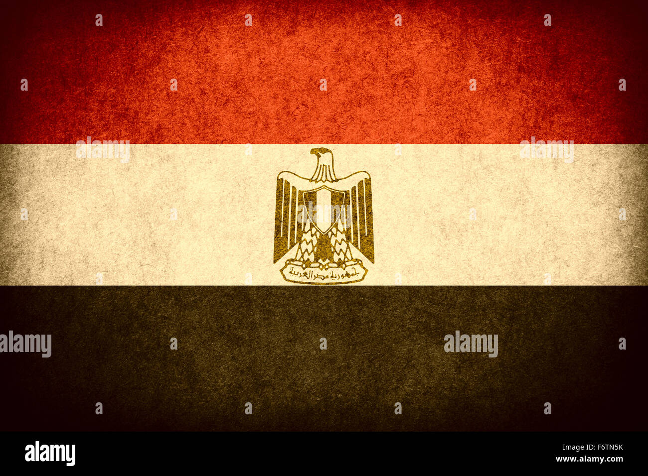 flag of Egypt or Egyptian banner on paper rough pattern vintage texture ...