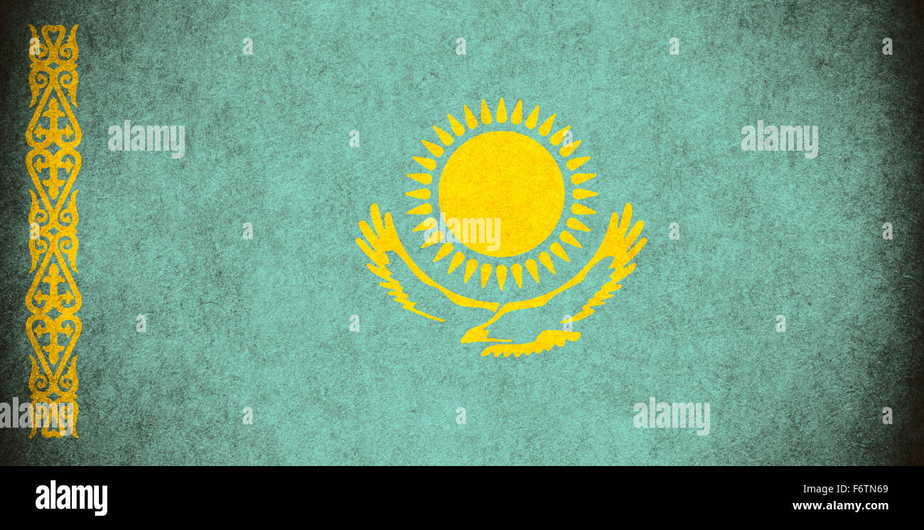 Kazakh Flag Stock Photos & Kazakh Flag Stock Images - Alamy