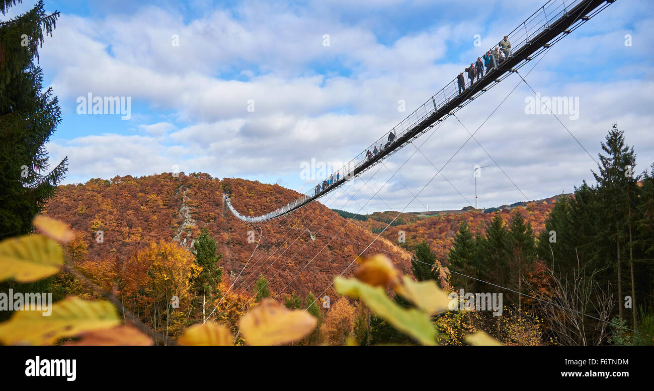 Geierlay footbridge hi-res stock photography and images - Alamy