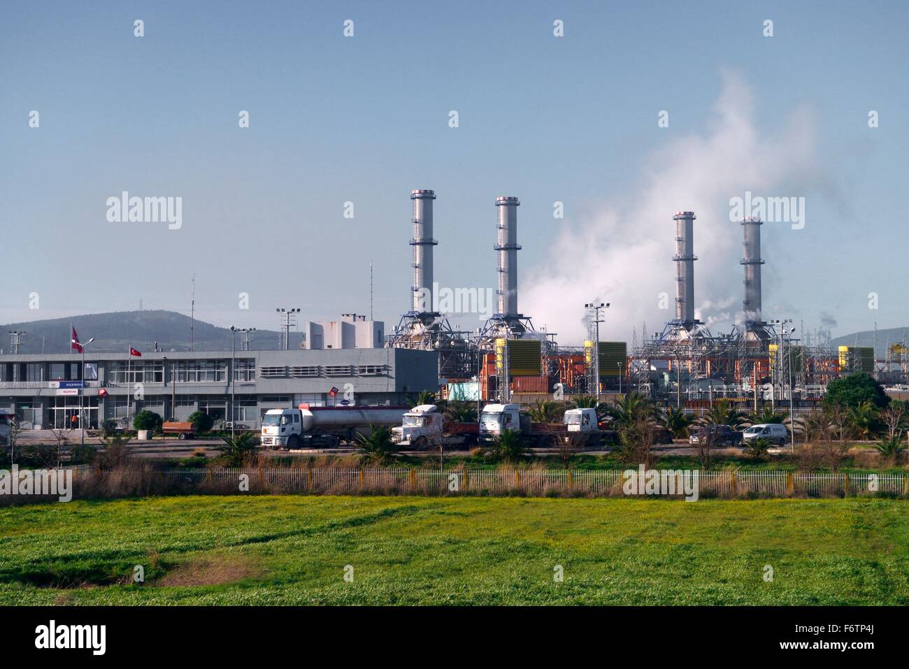 Izmir Power Plant, Aliaga, Turkey. 1532 megawatt combined cycle natural ...