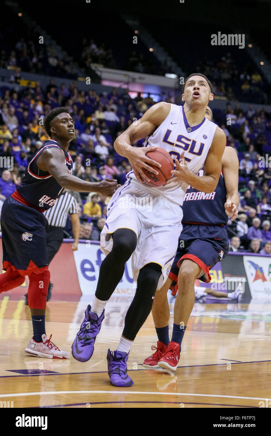 Baton Rouge, LA, USA. 19th Nov, 2015. LSU Tigers forward Ben Simmons ...