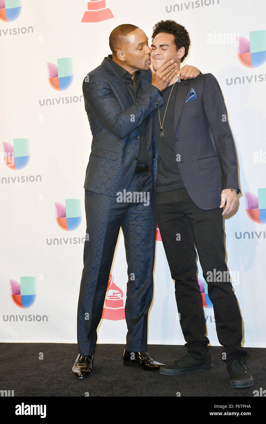 Las Vegas, Nevada, USA. 19th Nov, 2015. Actor WILL SMITH and son TREY ...