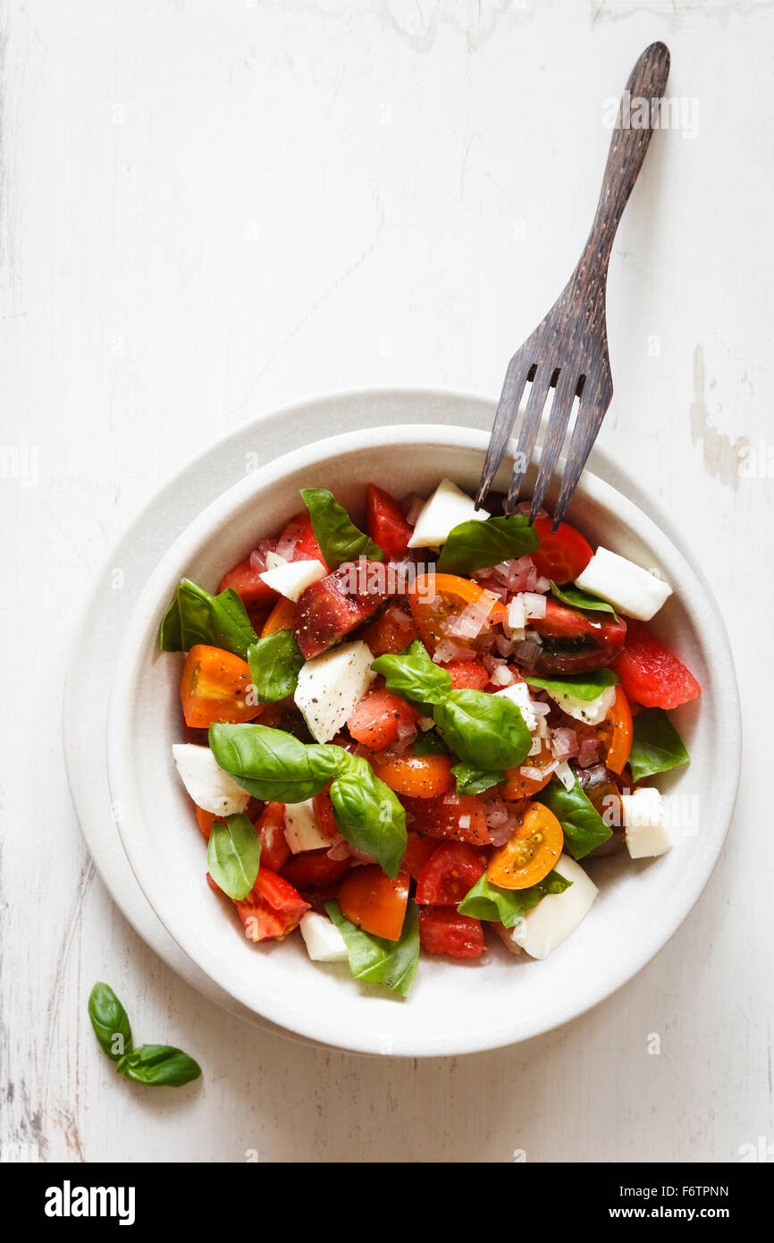 Tomato olive cheese melon hi-res stock photography and images - Alamy