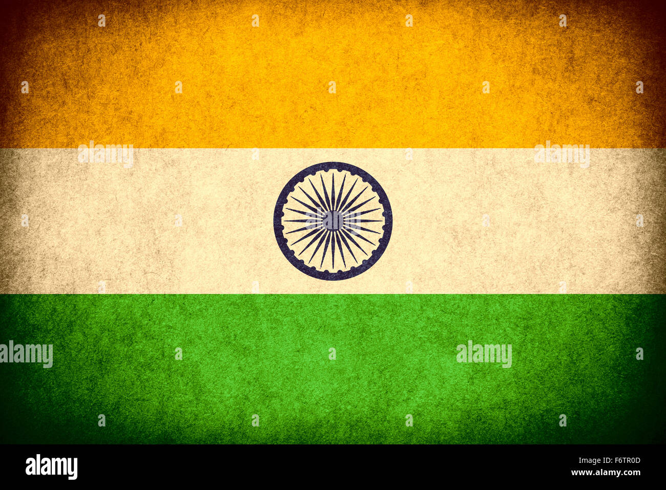 flag of India or Indian banner on paper rough pattern vintage texture ...