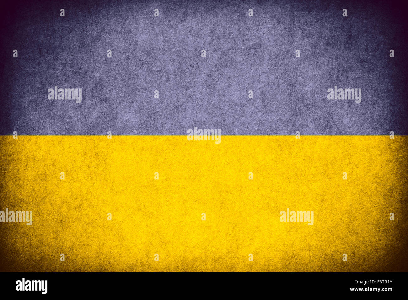 flag of Ukraine or Ukrainian banner on paper rough pattern vintage ...