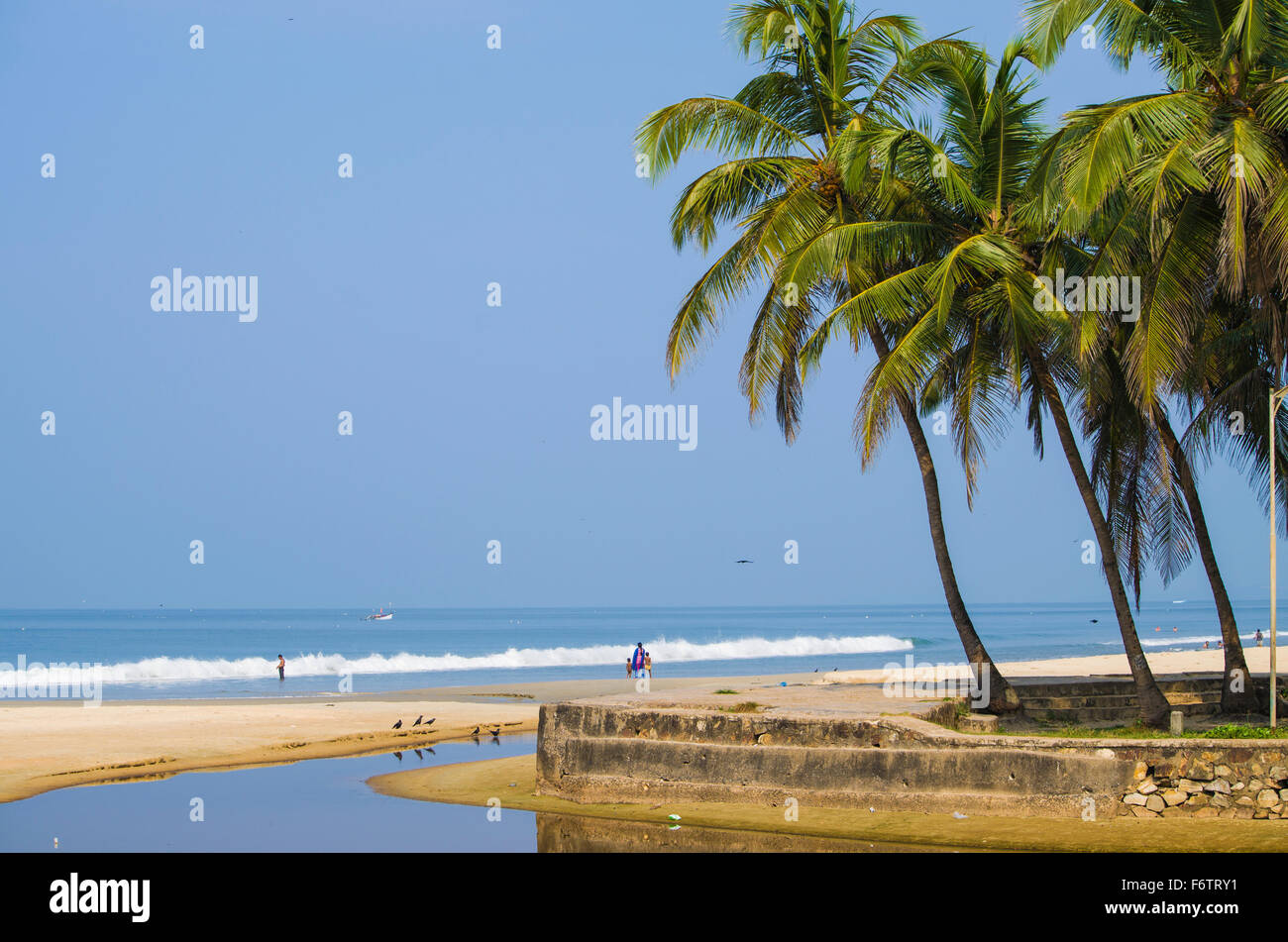 landscape sea shore India kolva Stock Photo - Alamy
