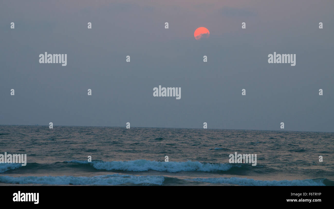 nature orange sun night sky night decline Stock Photo - Alamy