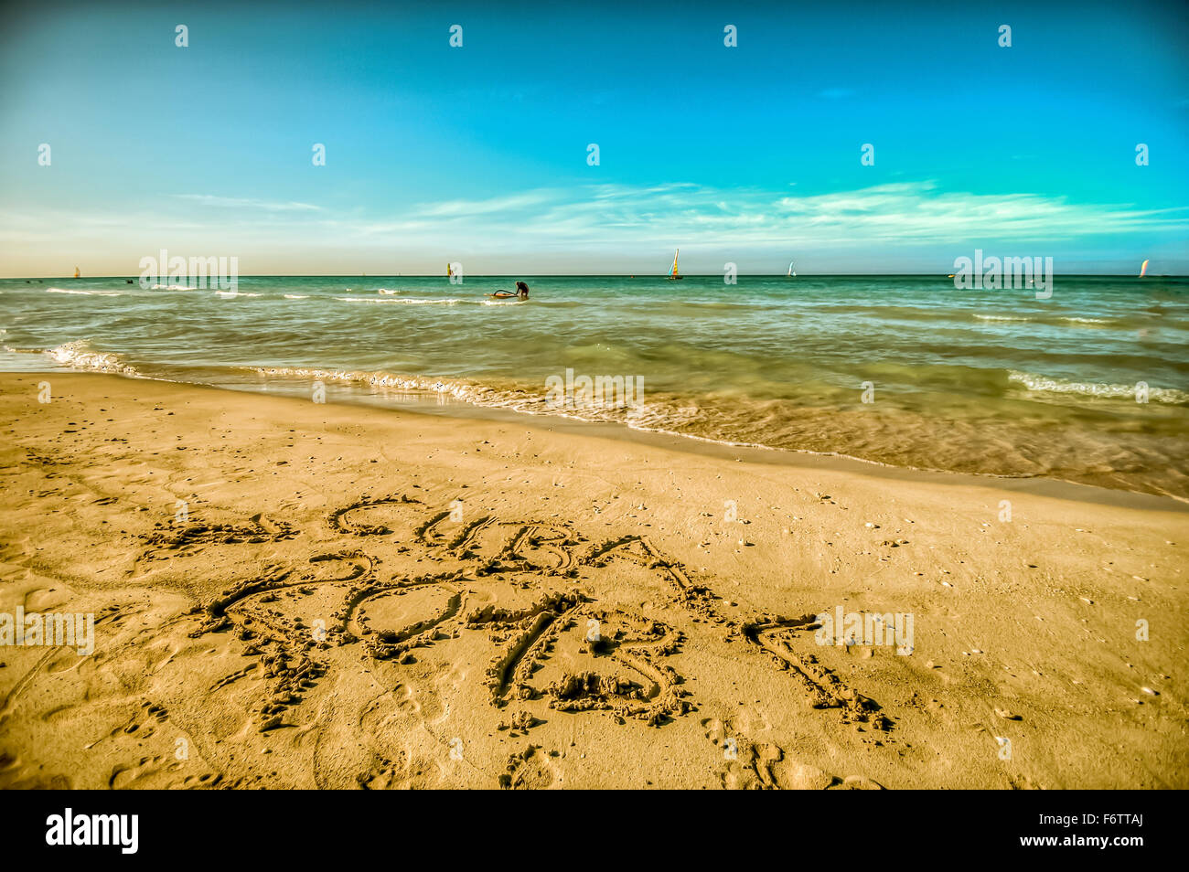 Cuba Beach Caribbean libre on varadero Stock Photo - Alamy