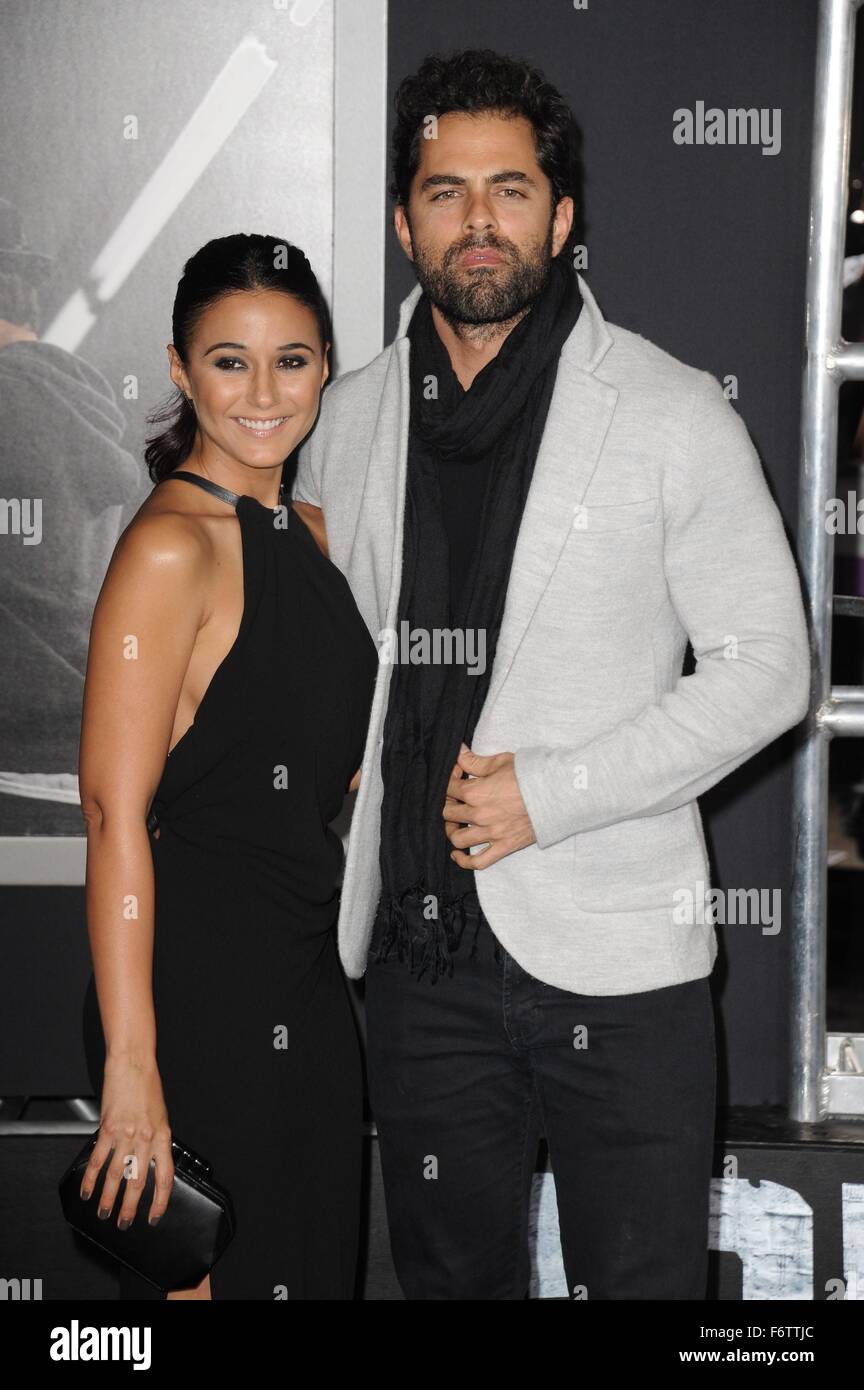 Los Angeles, CA, USA. 19th Nov, 2015. Emmanuelle Chriqui, Adrian ...