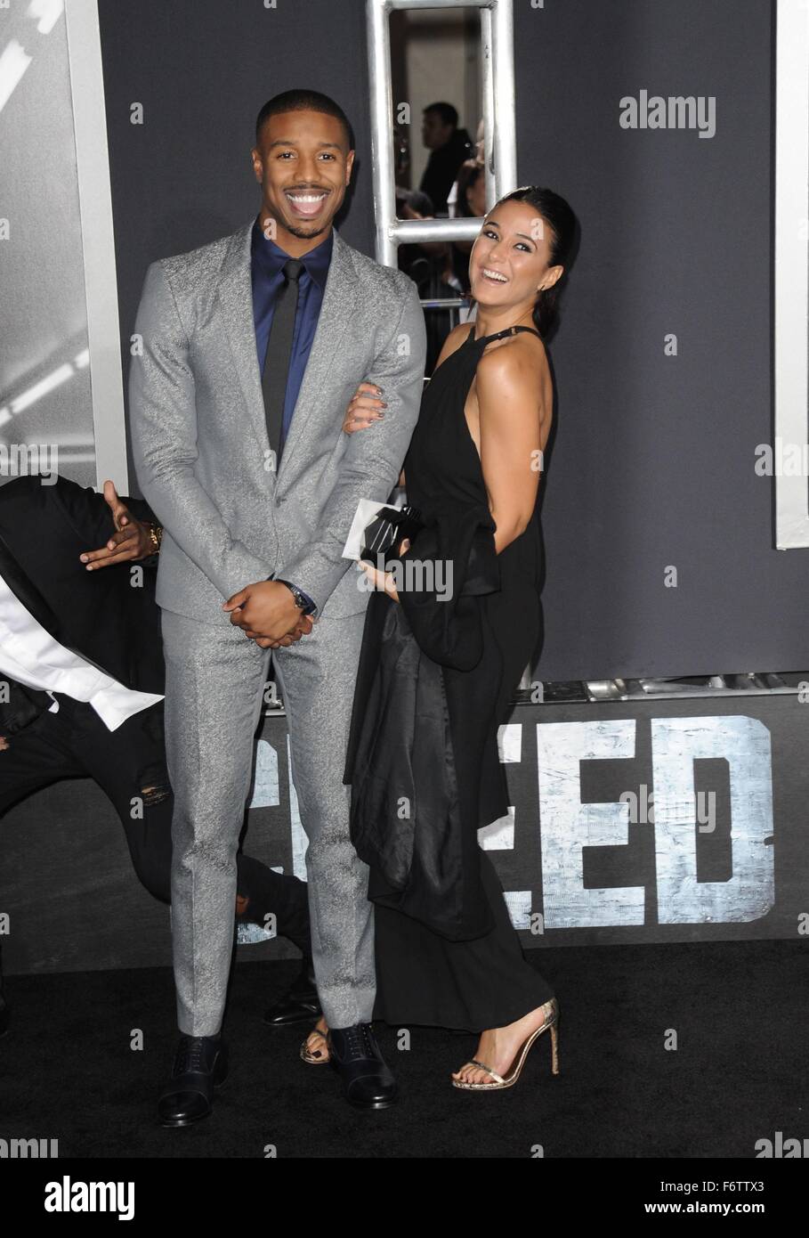 Los Angeles, CA, USA. 19th Nov, 2015. Michael B. Jordan, Emmanuelle ...