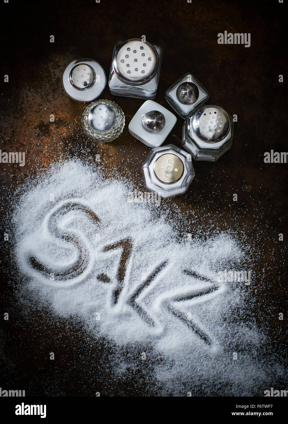 Salt word hi-res stock photography and images - Alamy