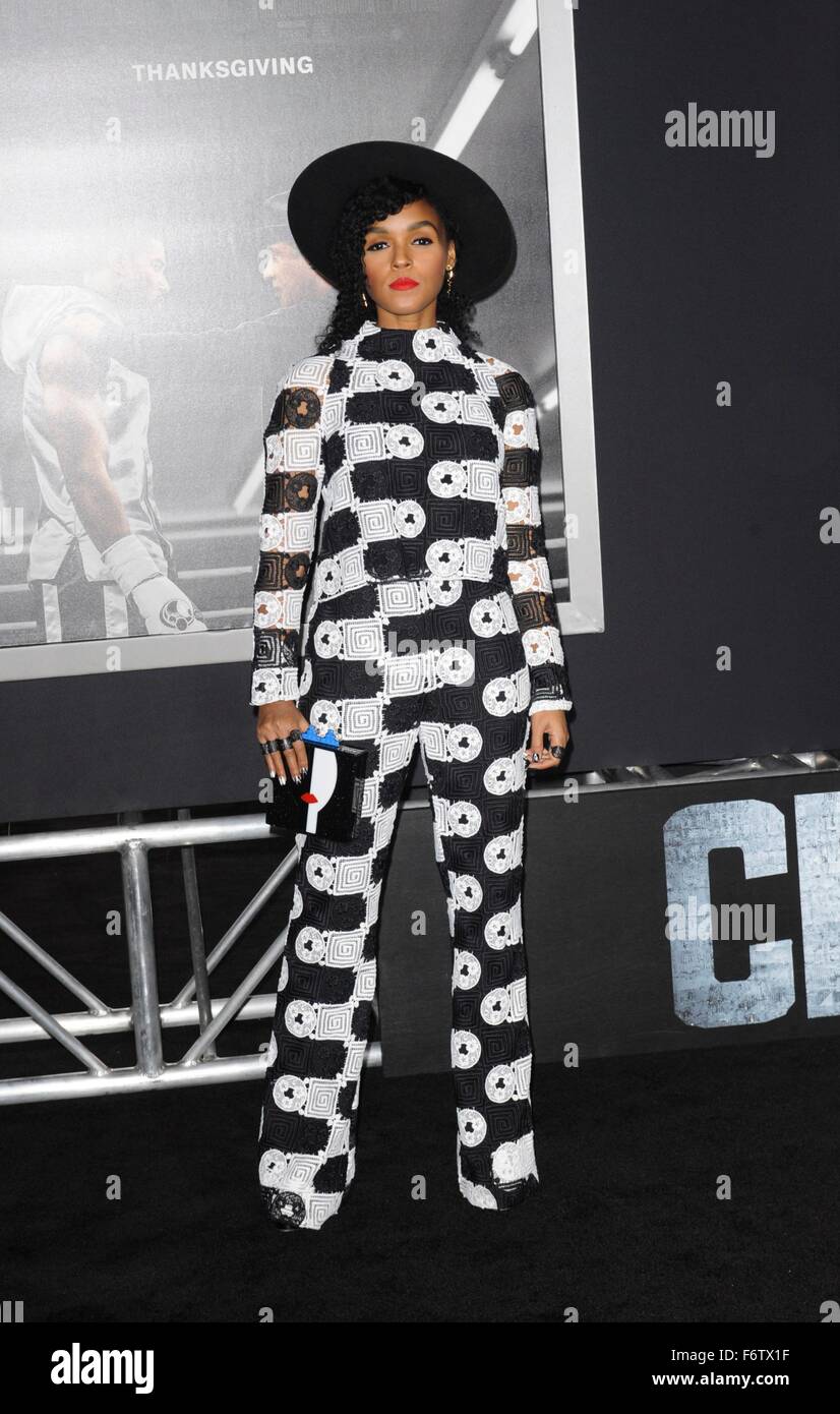 Los Angeles, CA, USA. 19th Nov, 2015. Janelle Monáe at arrivals for ...