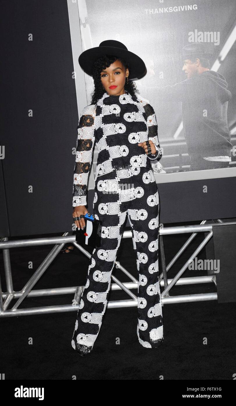 Los Angeles, CA, USA. 19th Nov, 2015. Janelle Monáe at arrivals for ...