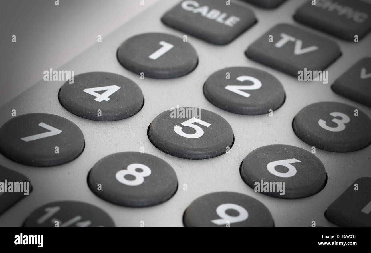 Old remote control tv, isolated on white background Stock Photo - Alamy