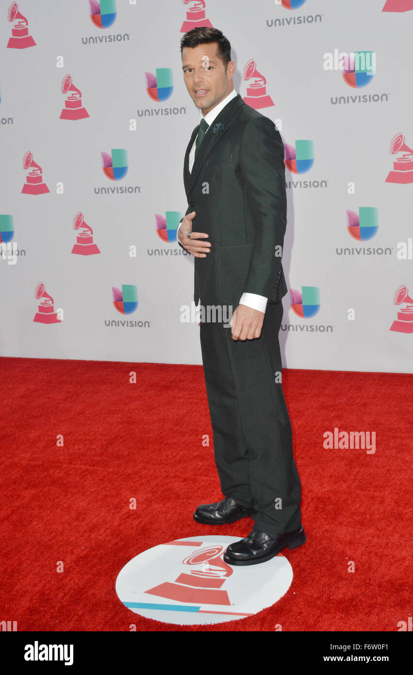 Las Vegas, Nevada, USA. 19th Nov, 2015. Singer Ricky Martin attends the ...