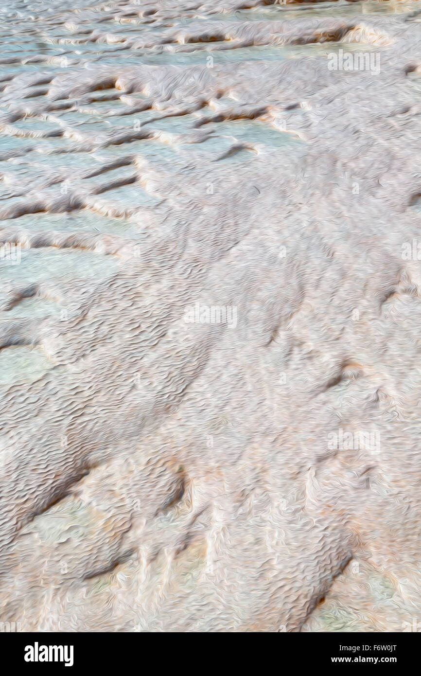 unique abstract in pamukkale turkey asia the old calcium bath and ...