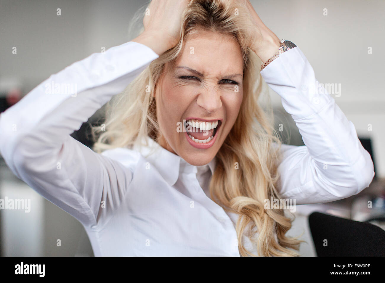 Tearing hair out hi-res stock photography and images - Alamy