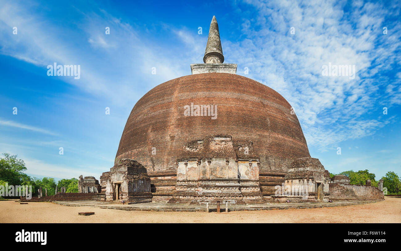 Rankoth Vehera in the world heritage city Polonnaruwa, Sri Lanka ...