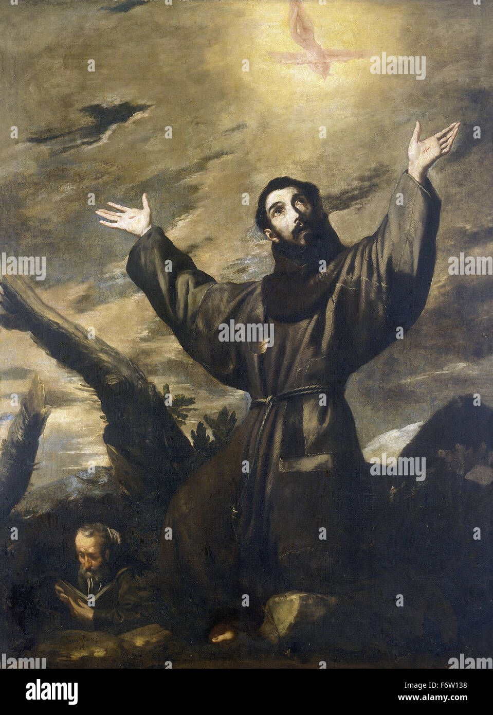 Jusepe de Ribera - The Stigmata of Saint Francis Stock Photo - Alamy