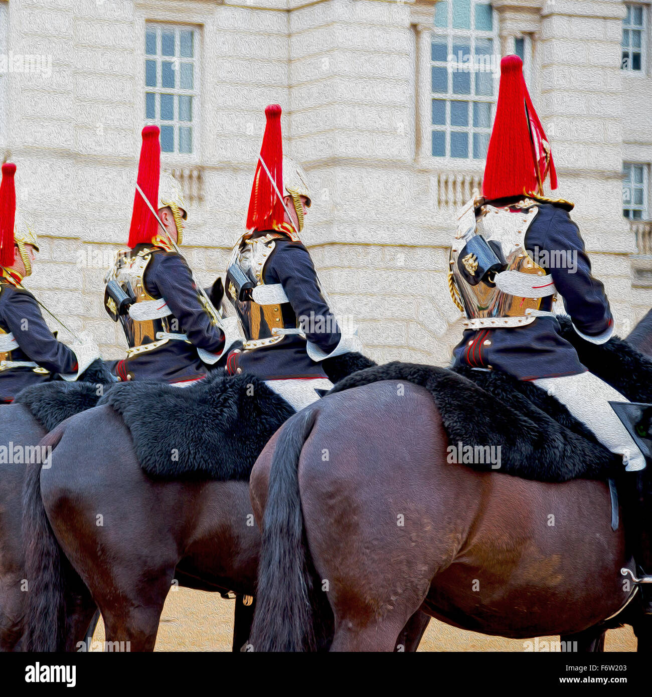 in london england horse and cavalry for the queen Stock Photo - Alamy