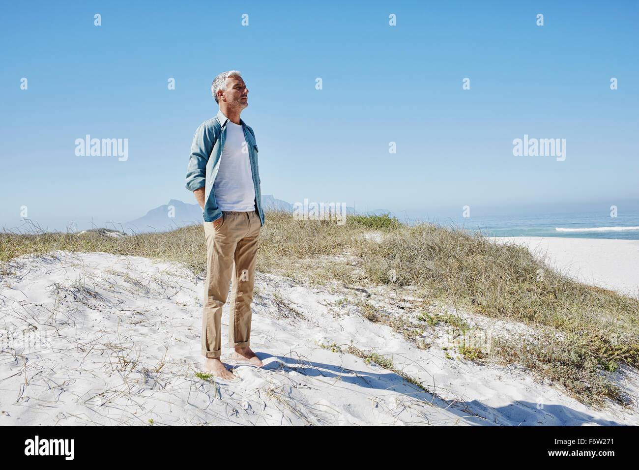 Best ager at the beach Stock Photo - Alamy