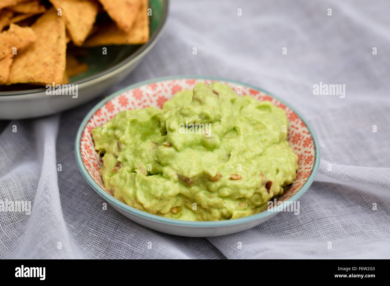 Bowl of Guacamole Stock Photo - Alamy